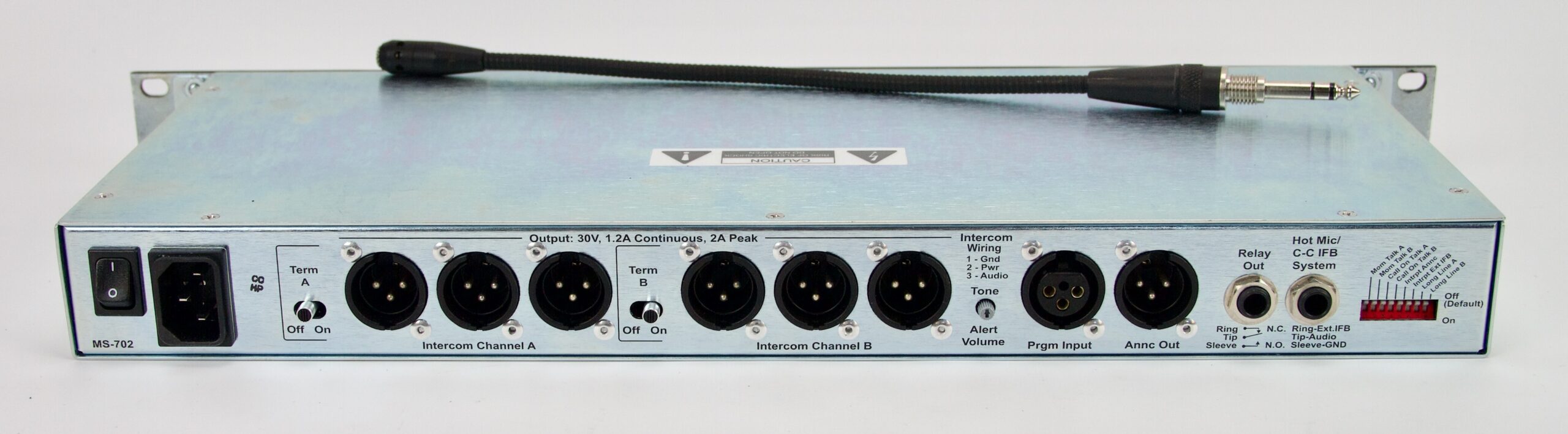 Clear-Com MS-702, Two Channel Main Station – AvProvideo